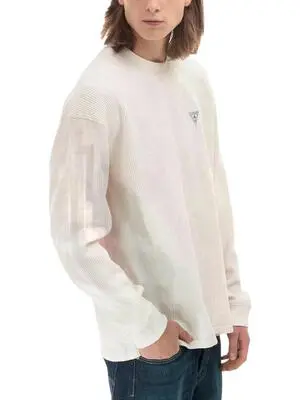 Guess Logo Waffle T-shirt - Neutrals