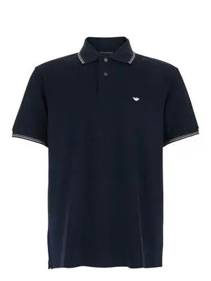 EMPORIO ARMANI Logo Cotton Polo Shirt