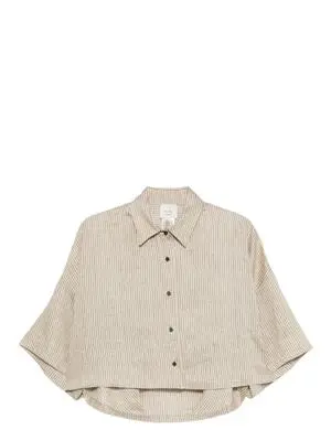 ALYSI Striped Shirt - Beige