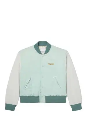 Visvim Varsity Era Embroidered Padded Jacket - Green