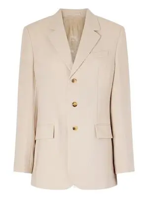 Wardrobe.NYC Wool-crepe Blazer - Neutrals
