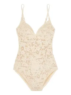 Zimmermann Corded Lace Bodysuit - Cream