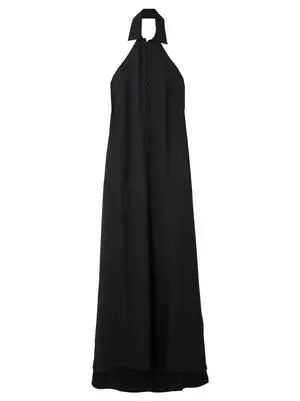 TALLER MARMO Barbara Open-back Crepe Gown - Black
