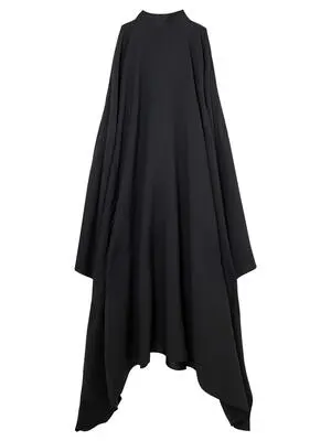 TALLER MARMO Aga Tie-detailed Draped Gown - Black