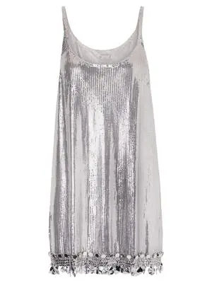 Rabanne Chainmail Mini Dress - Silver