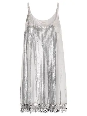 Rabanne Chainmail Mini Dress - Silver
