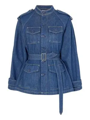 Polo Ralph Lauren Belted Denim Field Jacket - Blue