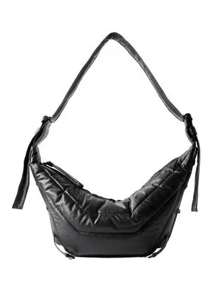 LEMAIRE Soft Game Small Quilted Coated-cotton Shoulder Bag - Black