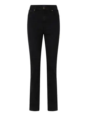 Khaite Daria High-rise Slim-leg Jeans - Black