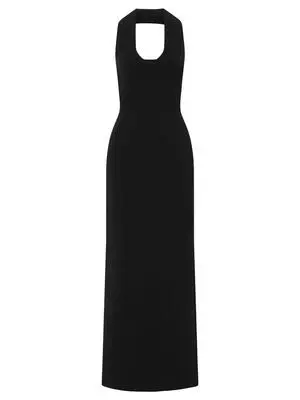 Khaite Mahi Knitted Halterneck Maxi Dress - Black