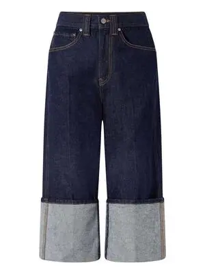 Khaite Boyle Cropped Jeans - Dark Denim