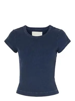 Citizens Of Humanity Nello Ribbed Jersey T-shirt - Navy