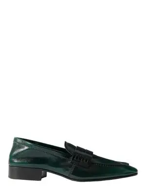 Dries Van Noten Glossed-leather Penny Loafers - Green