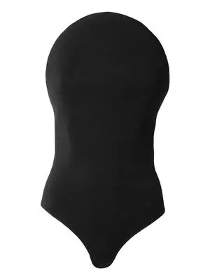 Alaïa Strapless Jersey Bodysuit - Black