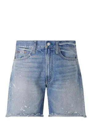 Polo Ralph Lauren Wide-leg Denim Shorts - Blue