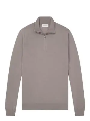 PIACENZA CASHMERE 1733 Virgin Wool Half-Zip Sweater