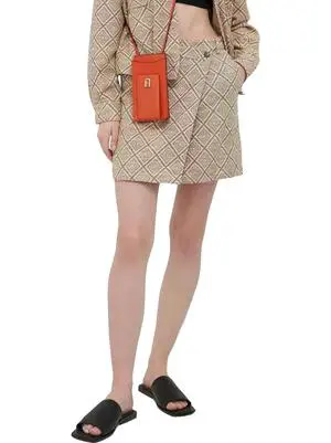 SAMSOE SAMSOE Button-fastening Mini Skirt - Brown