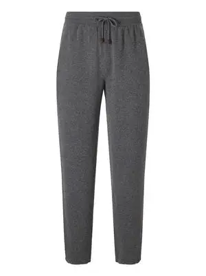 Loro Piana Merano Tapered Cashmere Trousers - Gray