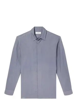 LARDINI Linen Shirt - Gray