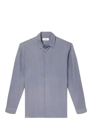 LARDINI Linen Shirt - Gray