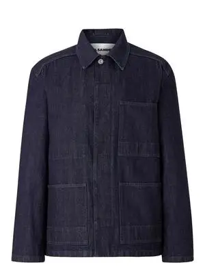 JIL SANDER Denim Blouson Jacket - Blue