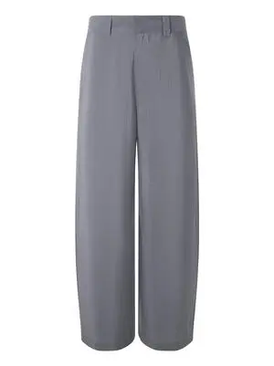 LEMAIRE Straight-leg Silk-blend Trousers - Gray