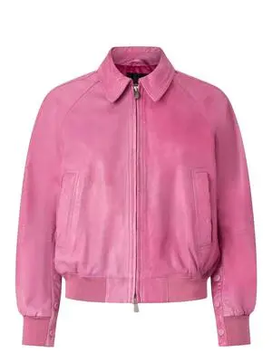 Pinko Leather Jacket - Pink