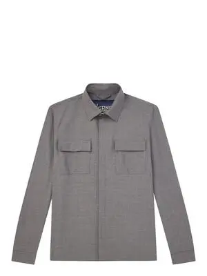 Herno Wool-blend Overshirt - Gray
