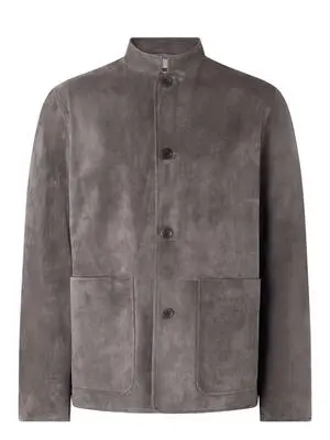 Dunhill Suede Jacket - Gray