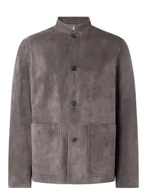 Dunhill Suede Jacket - Gray