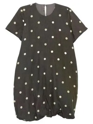 JNBY Polka-dot Mini Dress - Brown