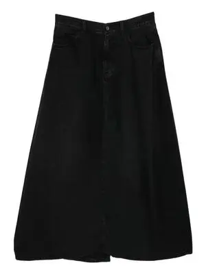JNBY Logo-patched A-line Skirt - Black