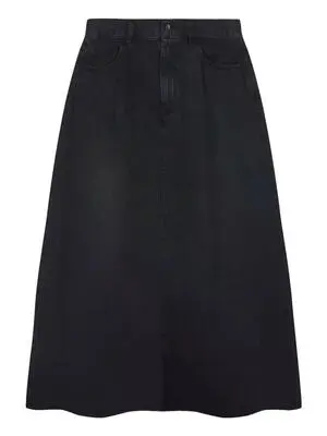JNBY Logo-patched A-line Skirt - Black