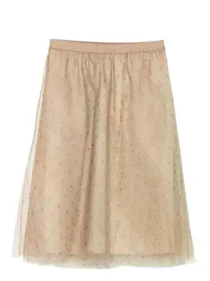 JNBY Polka-dot Midi Skirt - Neutrals