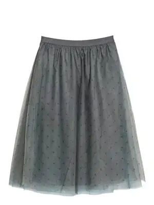 JNBY Polka Dot Tulle Skirt - Grey
