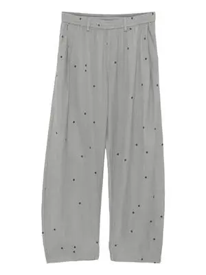 CROQUIS Polka Dot Trousers - Grey
