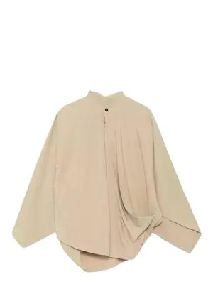 CROQUIS Asymmetric Loose Shirt - Neutrals