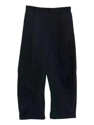 CROQUIS Tapered Drawstring Trousers - Blue