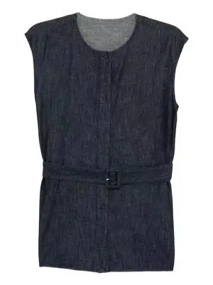 LESS Belted Denim Vest