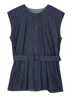 LESS Belted Denim Vest