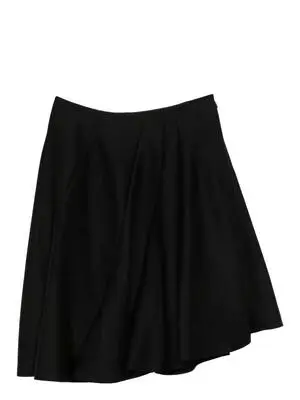JNBY Asymmetric Pleated A-line Skirt - Black