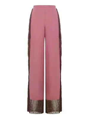 TALLER MARMO Alabama Fringed Trousers - Pink