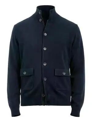 FILIPPO DE LAURENTIIS Button Pocket Cardigan - Blue