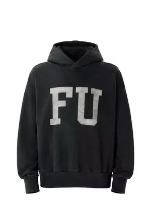 Fear Of God Slogan-print Hoodie - Black