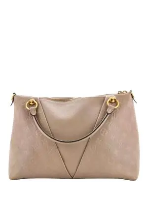 LOUIS VUITTON Monogram Empreinte Leather Mm Tote Bag - Neutrals