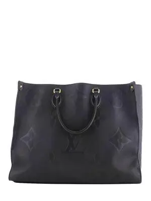LOUIS VUITTON Onthego Monogram Empreinte Giant Gm Tote Bag - Black