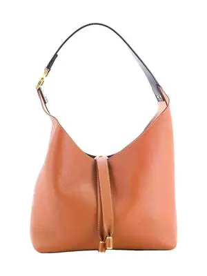 Chloé Marcie Nm Leather Small Hobo Bag - Brown