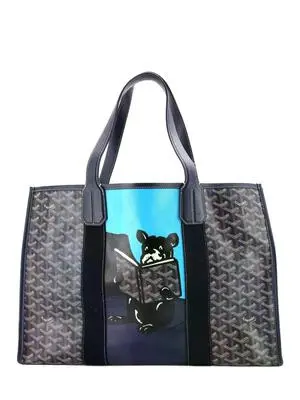 Goyard Villette Printed Coated Canvas Mm Tote Bag - Blue