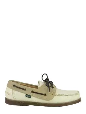 Paraboot Canvas Boat Shoes - Neutrals
