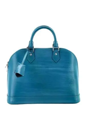 LOUIS VUITTON Alma Handbag Epi Leather Pm - Blue